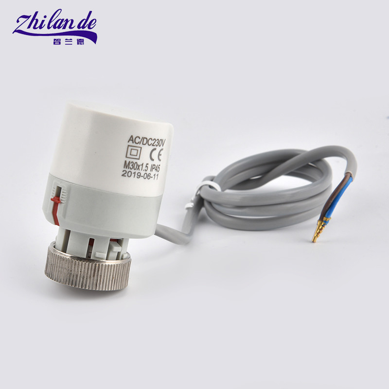 230V Proporsional Thermal Actuator Listrik Thermo Wax Valve Dan Aktuator